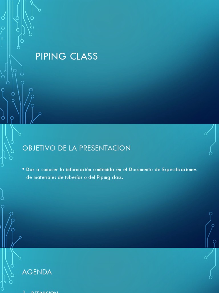 Piping Class | PDF | Acero | Rieles
