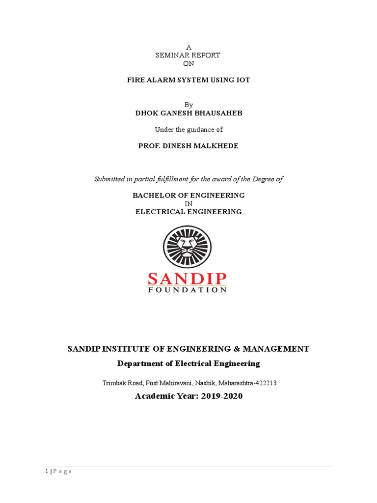 Firealarm System Using Iot | PDF | Wireless Sensor Network | Raspberry Pi