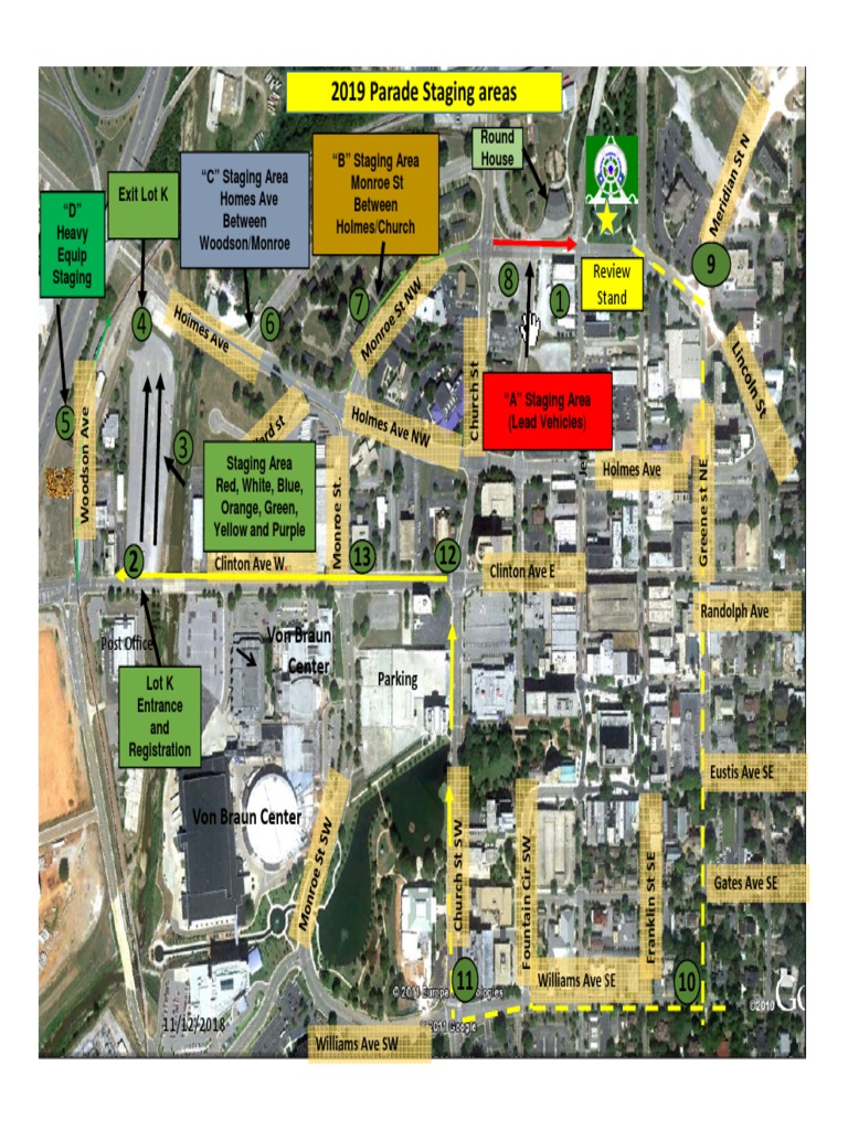 2019 Parade Staging Areas: Review Stand | PDF | Road Transport | Transport