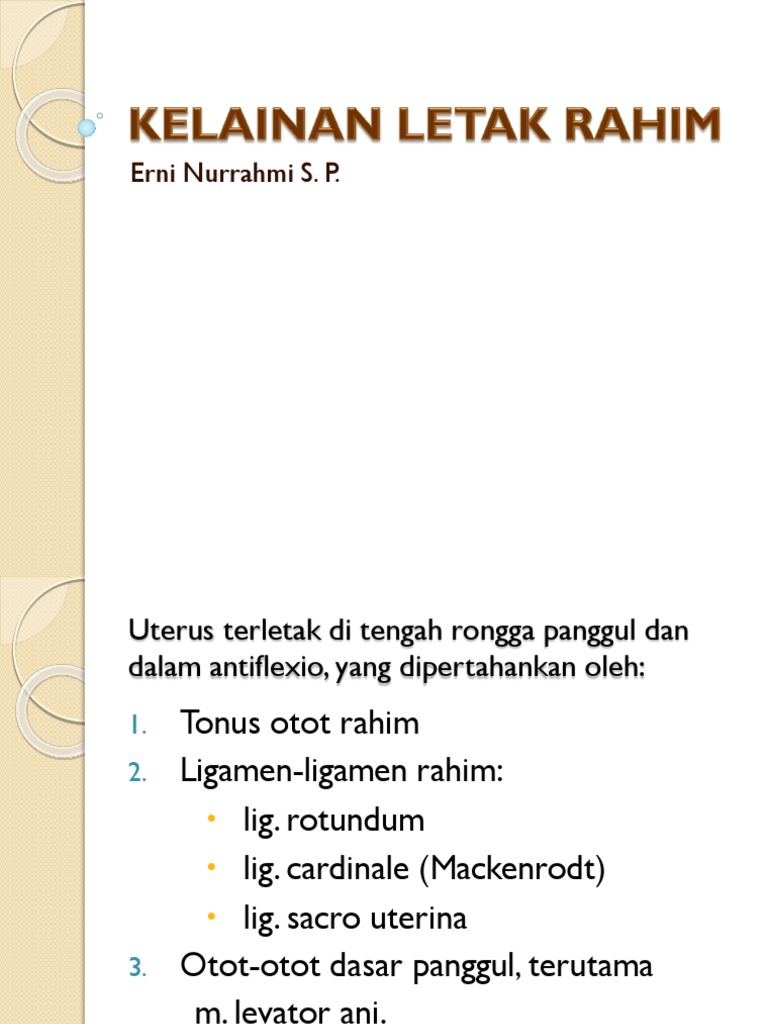 Kelainan Letak Rahim | PDF | Sains & Matematika