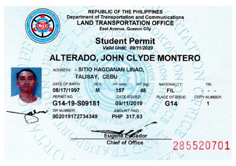 Student Permit | PDF