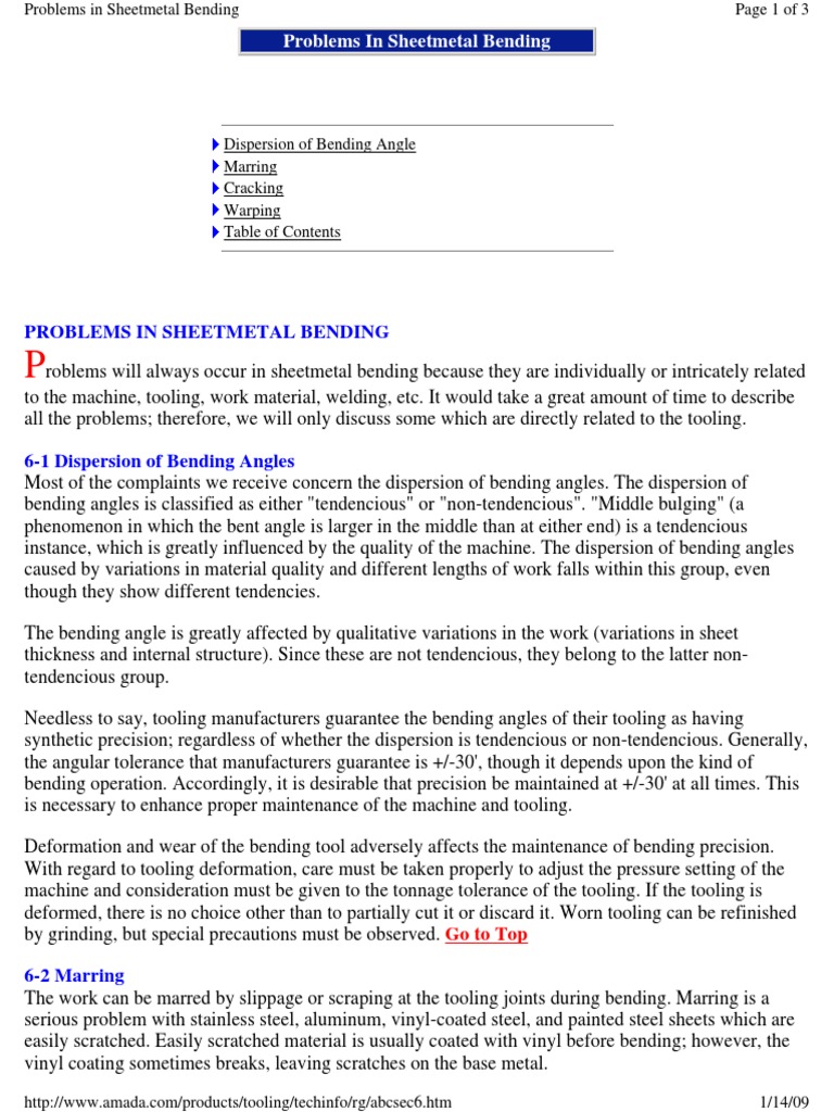 Sheetmetal Bending Issues Explained | PDF | Sheet Metal | Building ...