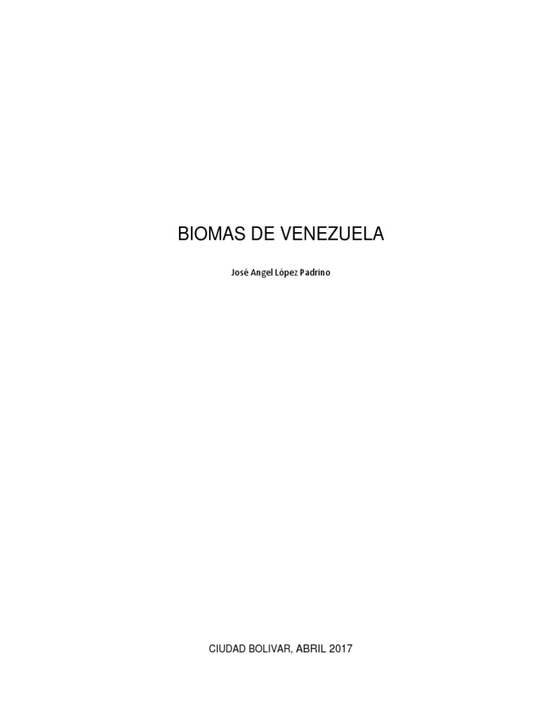 Biomas de Venezuela | PDF | Selva | Zona tropical