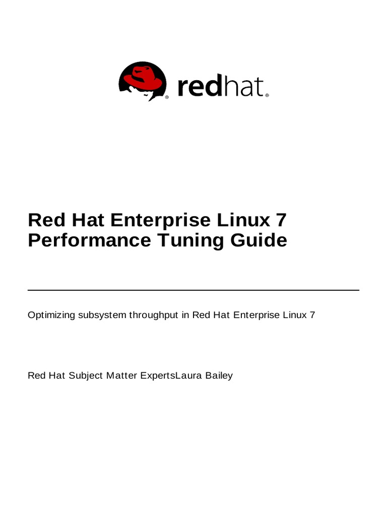 Red Hat Enterprise Linux-7-Performance Tuning Guide-En-US | PDF | Central Processing Unit ...