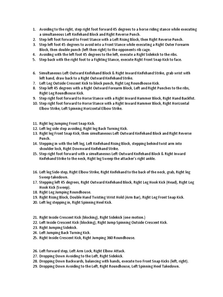 Aimaa One Steps 1 - 55 | PDF | Combat Sports | Individual Sports