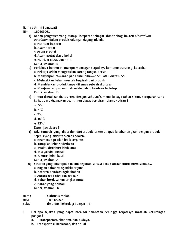 Soal PTP Itp 18 B | PDF | Sains & Matematika
