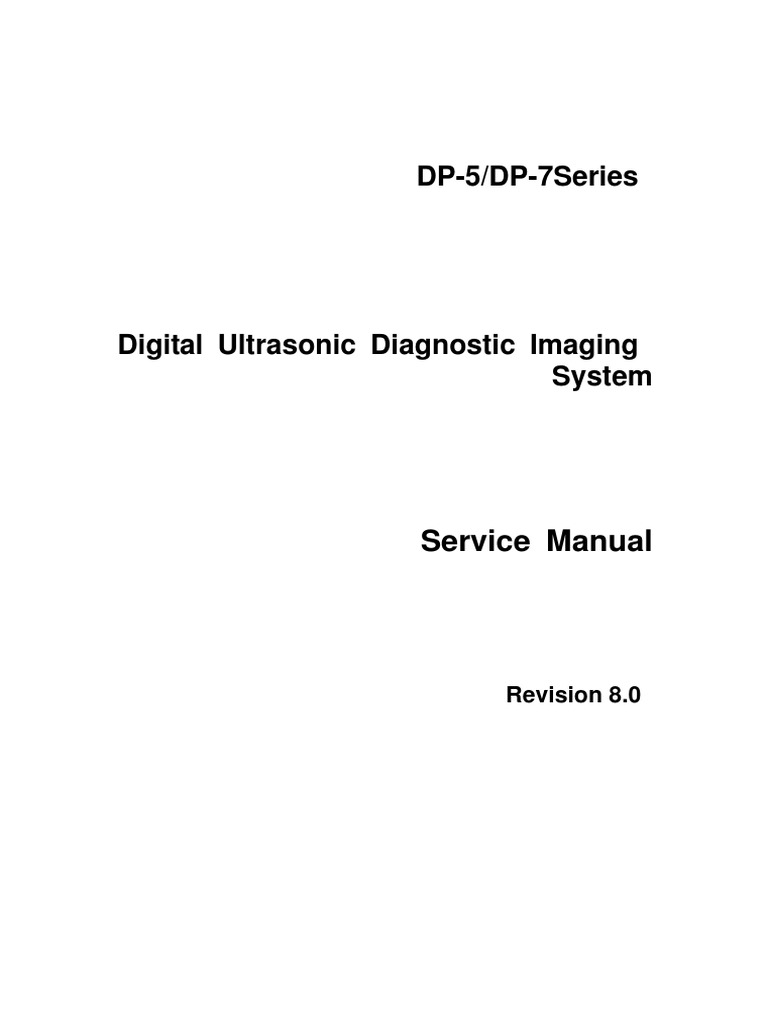 DP-5/DP-7Series: Service Manual | PDF | Input/Output | Electrical Connector