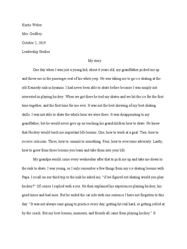 Kurtis Weber - My Story | PDF