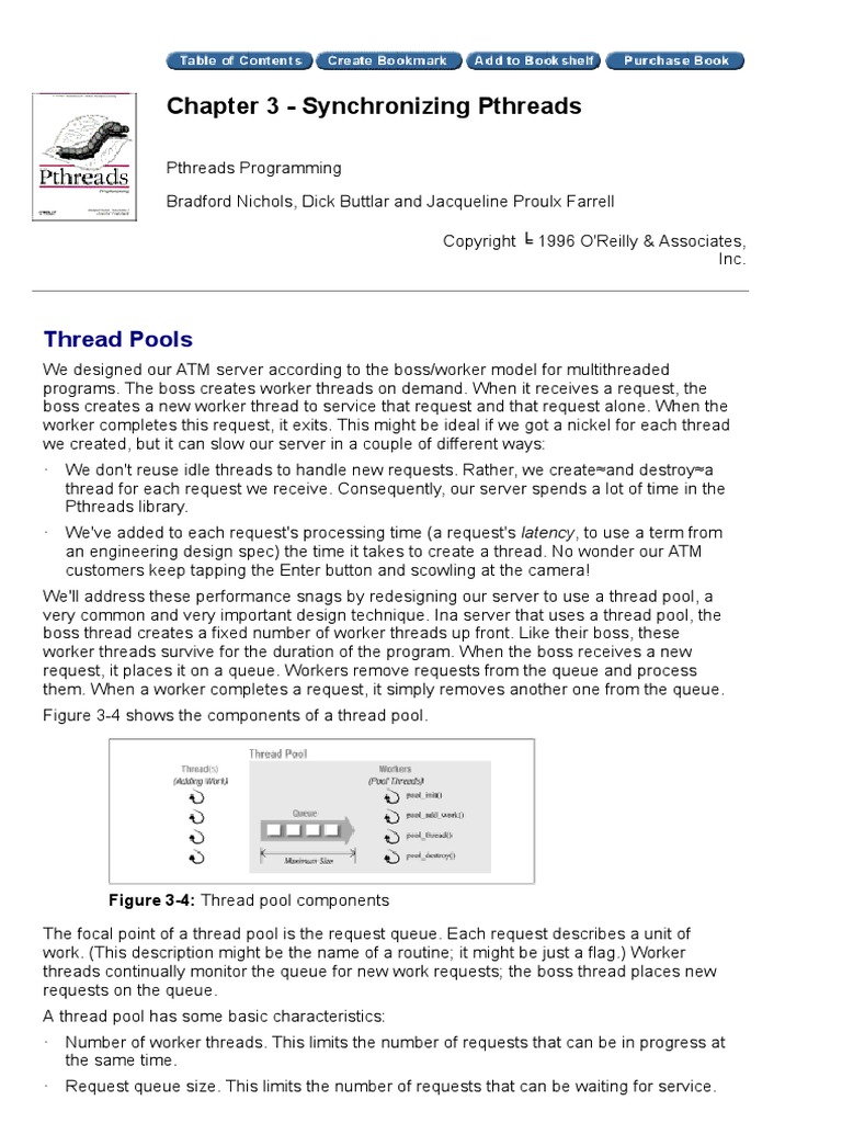 Pthreads Programming Synchronizing Pthreads Pdf Computer Engineering Computer Data