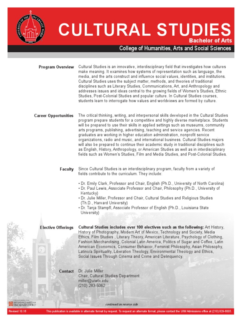 Exploring Identities and Representations: An Interdisciplinary Bachelor ...