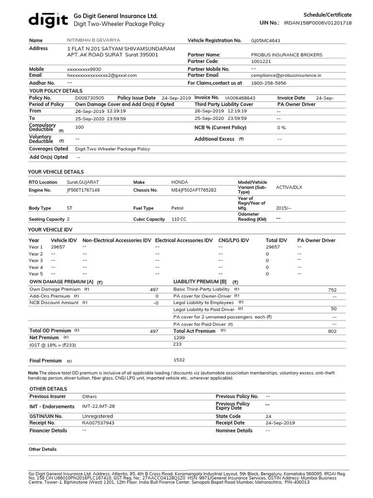Insurance Policy Study | PDF | Insurance | Business