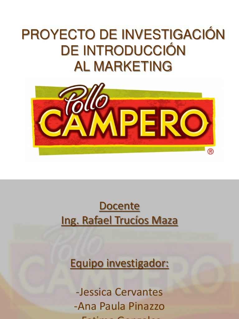 Marketing y Misión de Pollo Campero | PDF | Producto (Negocio) | Marketing