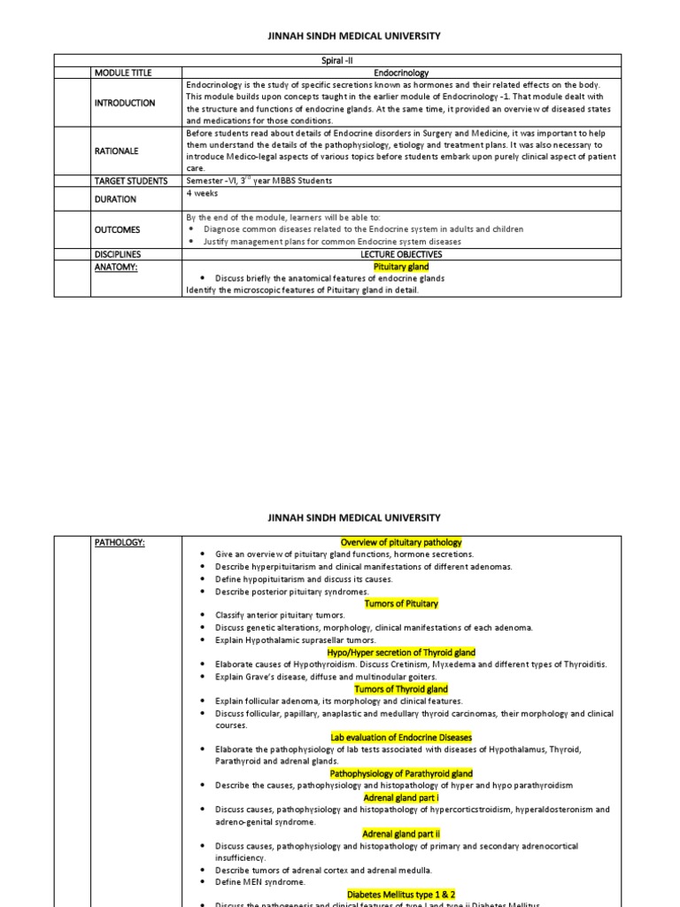 Endo Study Guide 2018 | PDF | Endocrine System | Thyroid