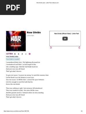 Linkin Park New Divide Album Cover