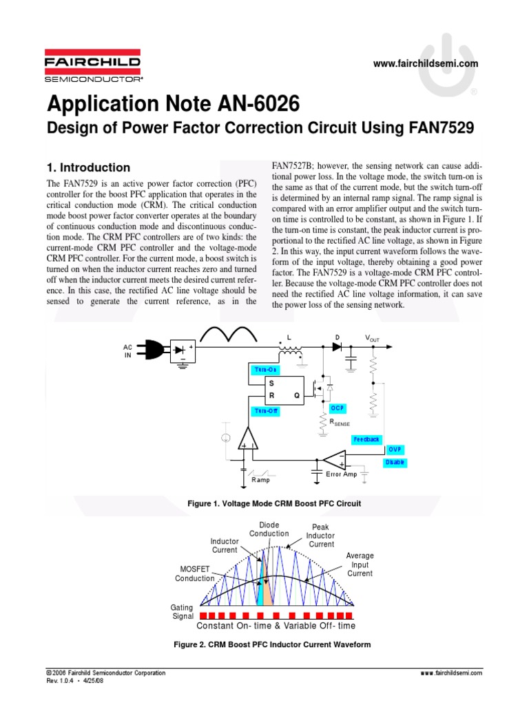 Application Note AN-6026: Design of Power Factor Correction Circuit ...