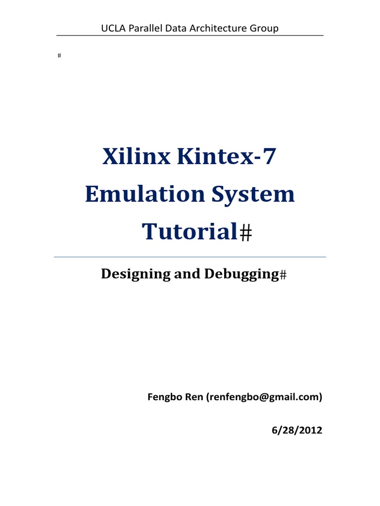 Xilinx Kintex7 Emulation System Tutorial v1 | Download Free PDF | Field Programmable Gate Array ...