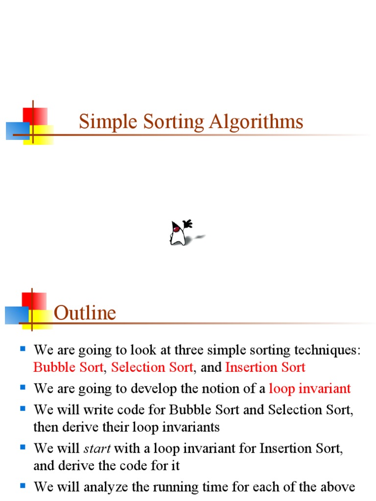 13 Simple Sorting | PDF | Applied Mathematics | Algorithms