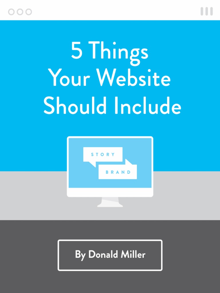 5 Things Your Website Should Include | PDF | Brand | Business