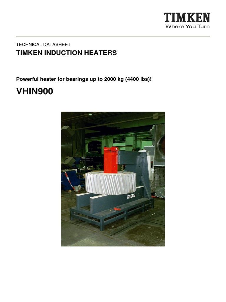 Timken Induction Heater VHIN900 | PDF | Hvac | Electrical Engineering
