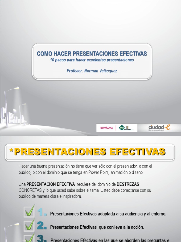Como Hacer Presentaciones Efectivas en PowerPoint | PDF | Microsoft PowerPoint