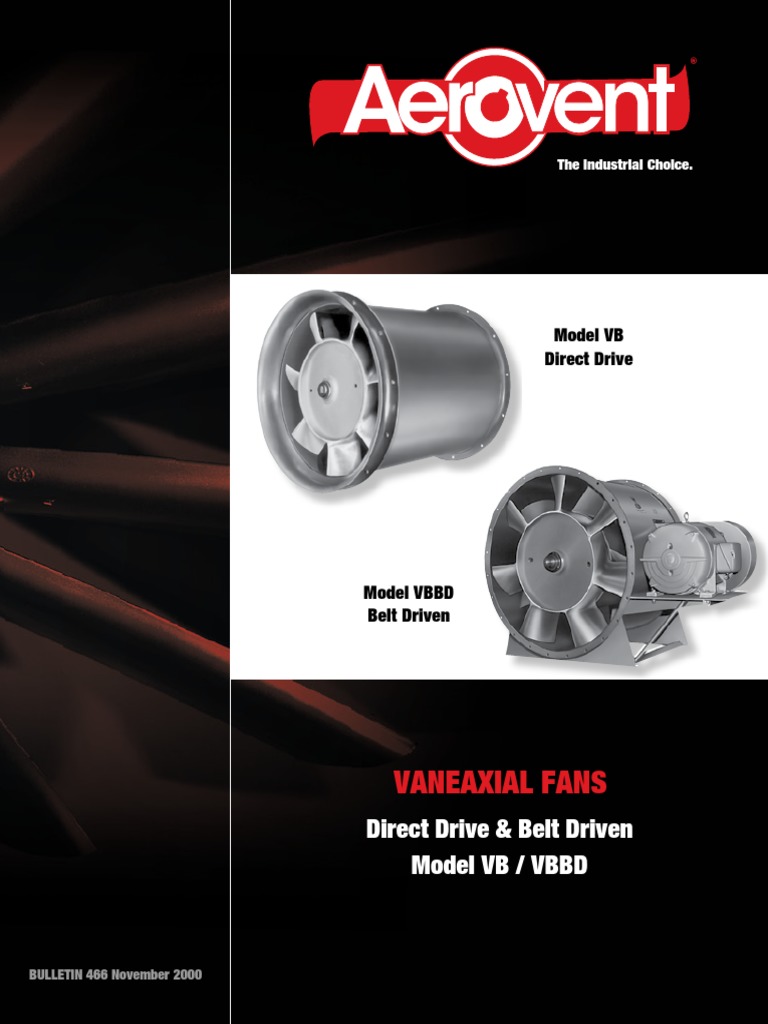 Aerovent VENTILADORES | PDF | Duct (Flow) | Turbine