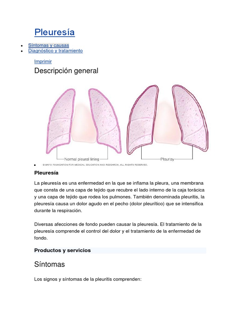 Pleuresía | PDF | Especialidades Medicas | Medicina CLINICA