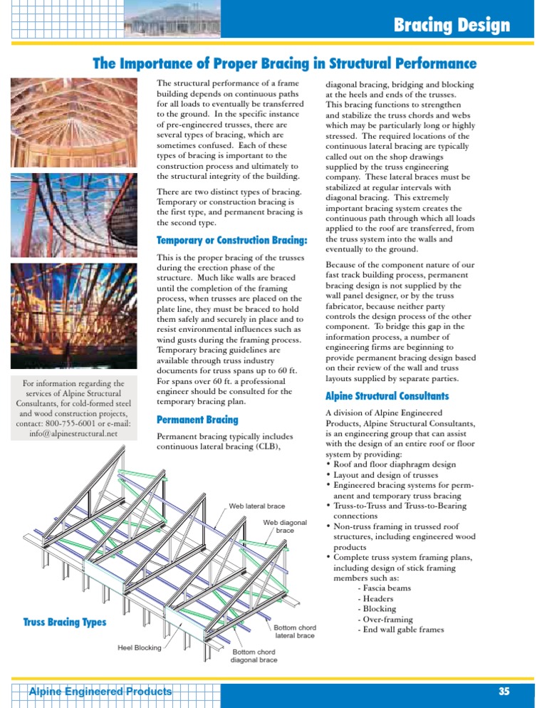 Bracing Design | PDF | Truss | Framing (Construction)