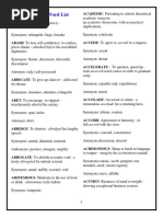 Academic Vocabulary List | PDF