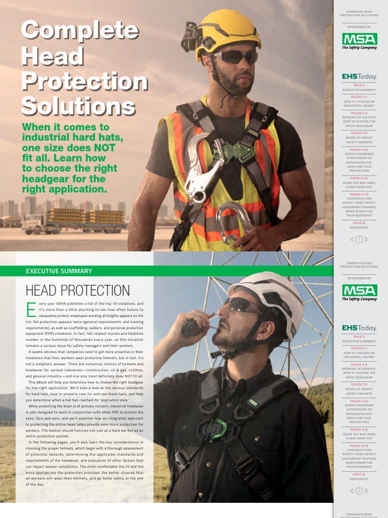 Complete Head Protection Solutions | PDF | Personal Protective ...
