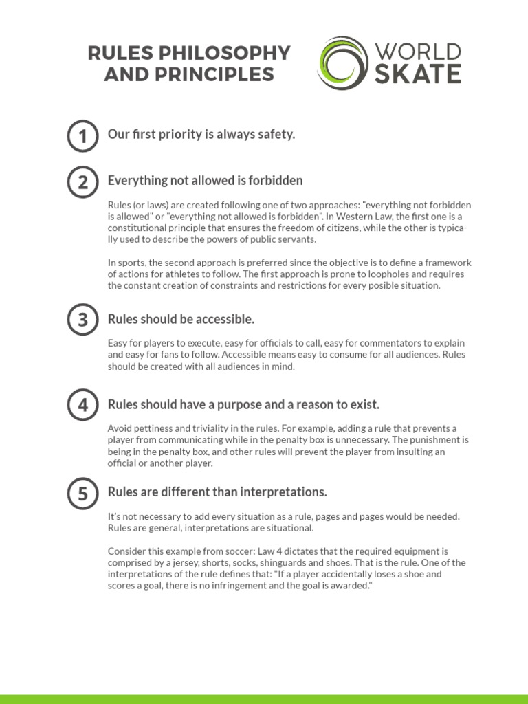 Rules Philosophy and Principles | PDF