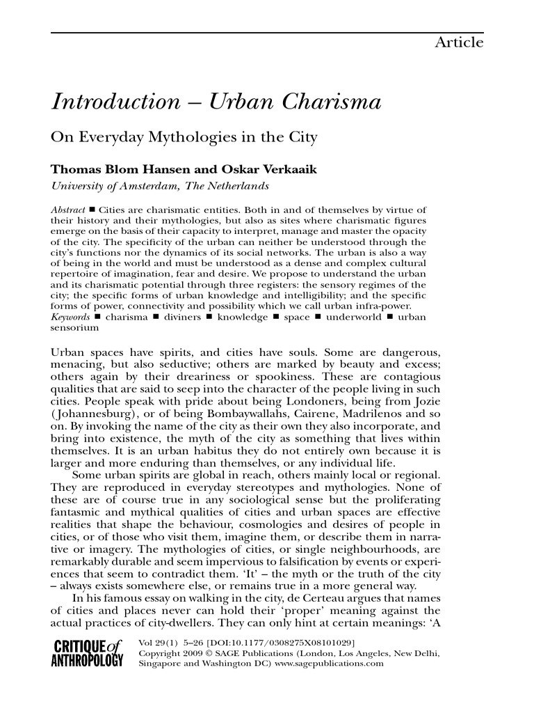 BLOM, Thomas. | PDF | Charisma