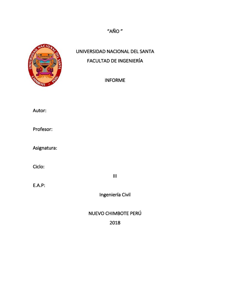 Carátula Informe | PDF