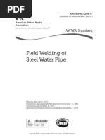 AWWA C600 1999 Installation of Ductile | PDF | Pipe (Fluid Conveyance ...