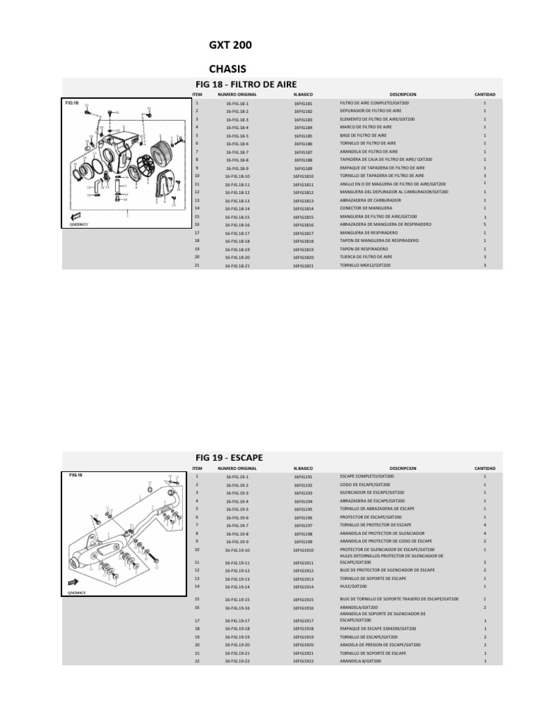 GXT200 Editado | PDF | Arandela (Hardware) | Tornillo