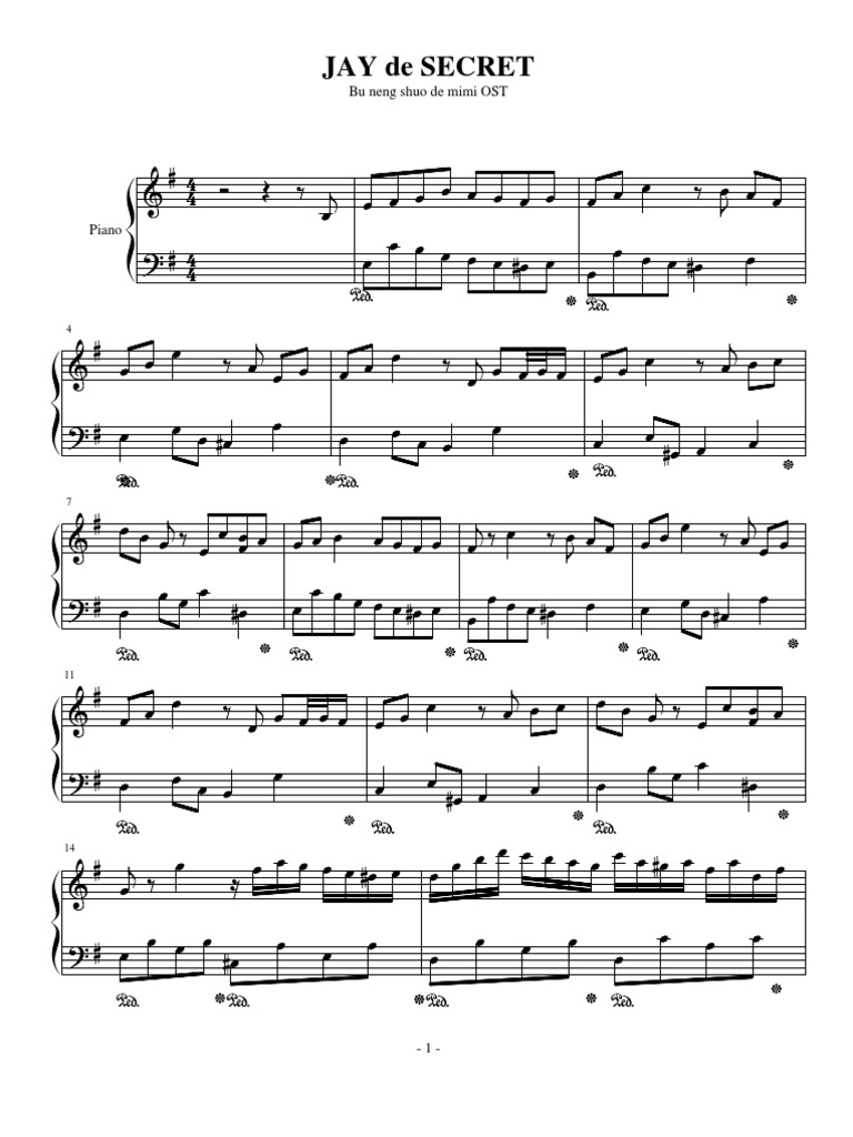 Secret by Jay Chou | PDF