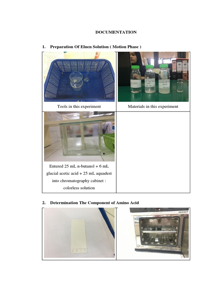Documentation: Tools in This Experiment Materials in This Experiment | PDF
