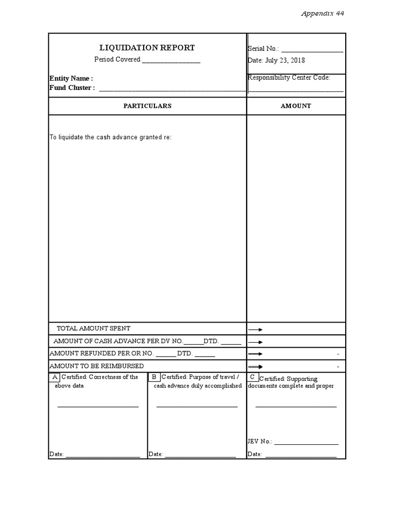 Appendix 44 - LR Empty
