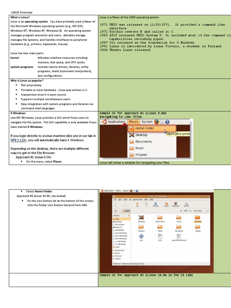 Linux Overview | PDF | Command Line Interface | Shell (Computing)
