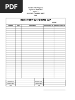 Request and Issue Slip Template | PDF