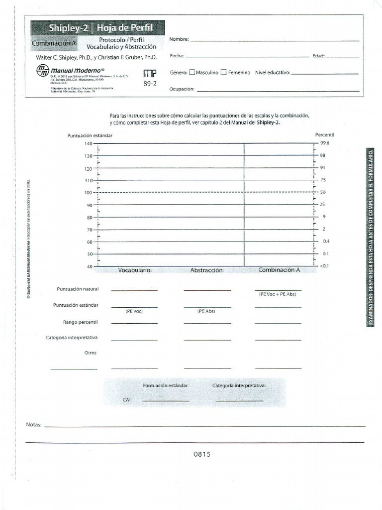 Protocolo Shipley-2 | PDF