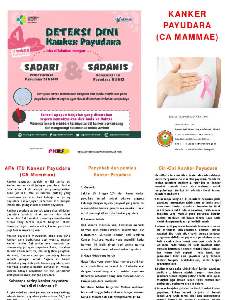 Leaflet Klinik Onkologi Leaflet CA Mamae | PDF