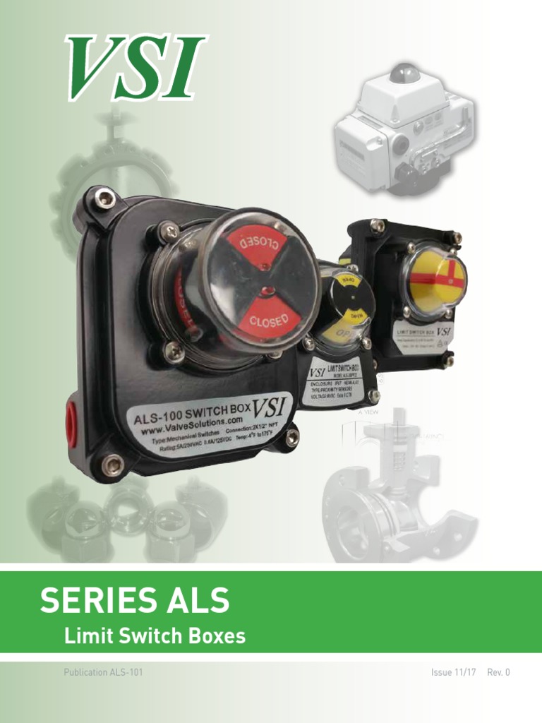 Vsi Series Als Limit Switches | Download Free PDF | Electrical ...