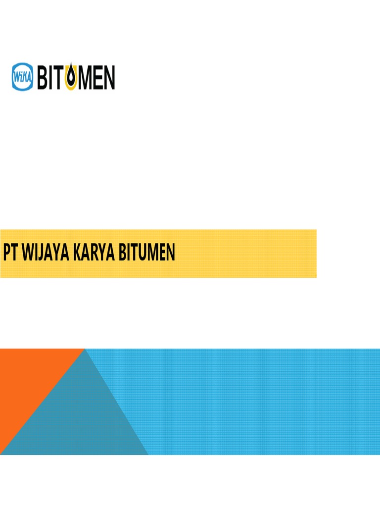 Company Profile PT Wika Bitumen | PDF