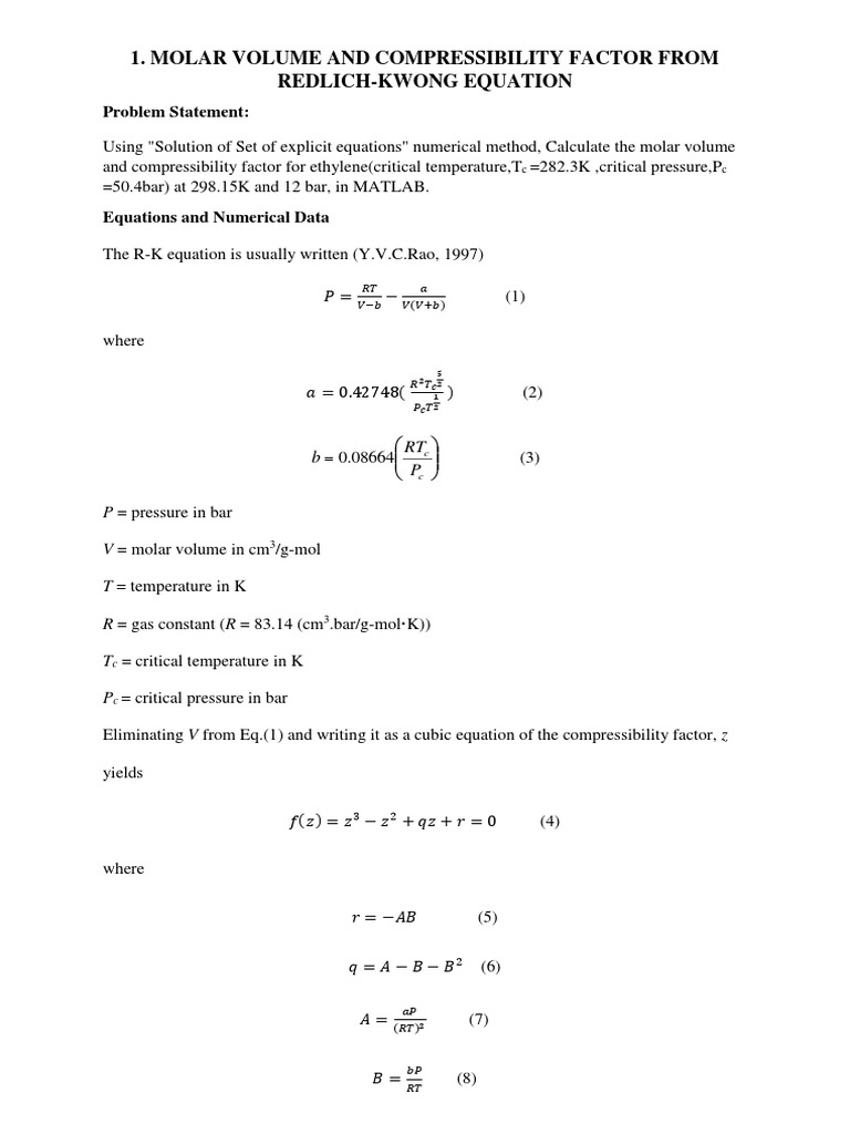 Matlab Problems | PDF | Fluid Dynamics | Vapor