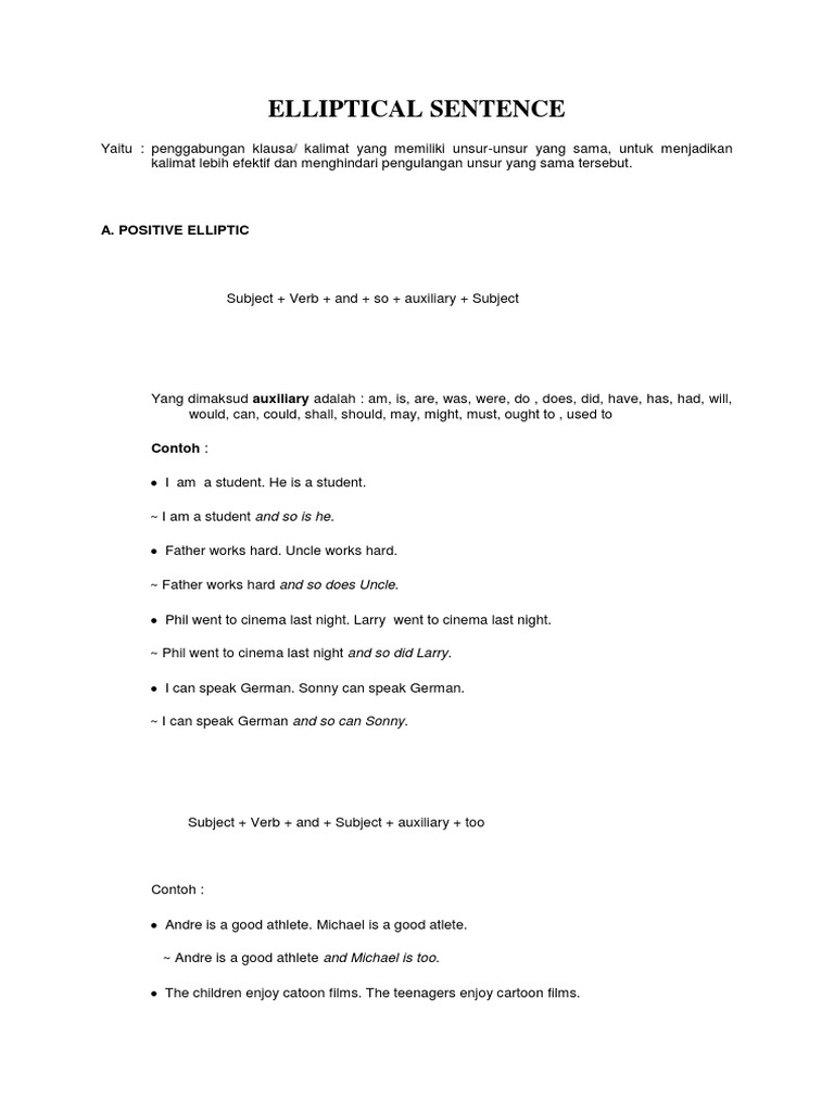 Understanding Elliptical Sentences | PDF | Verb | Semantics