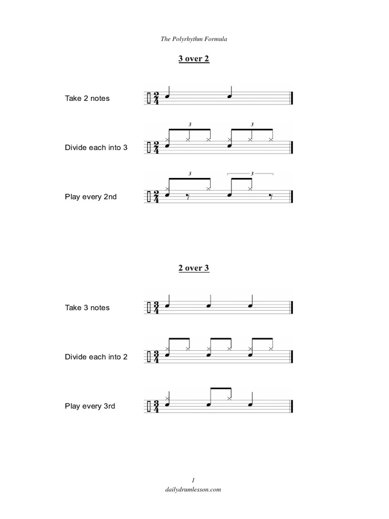 3 Over 2: Take 2 Notes | PDF