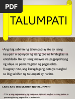 0601 - Kahulugan, Layunin, at Gamit NG Talumpati | PDF