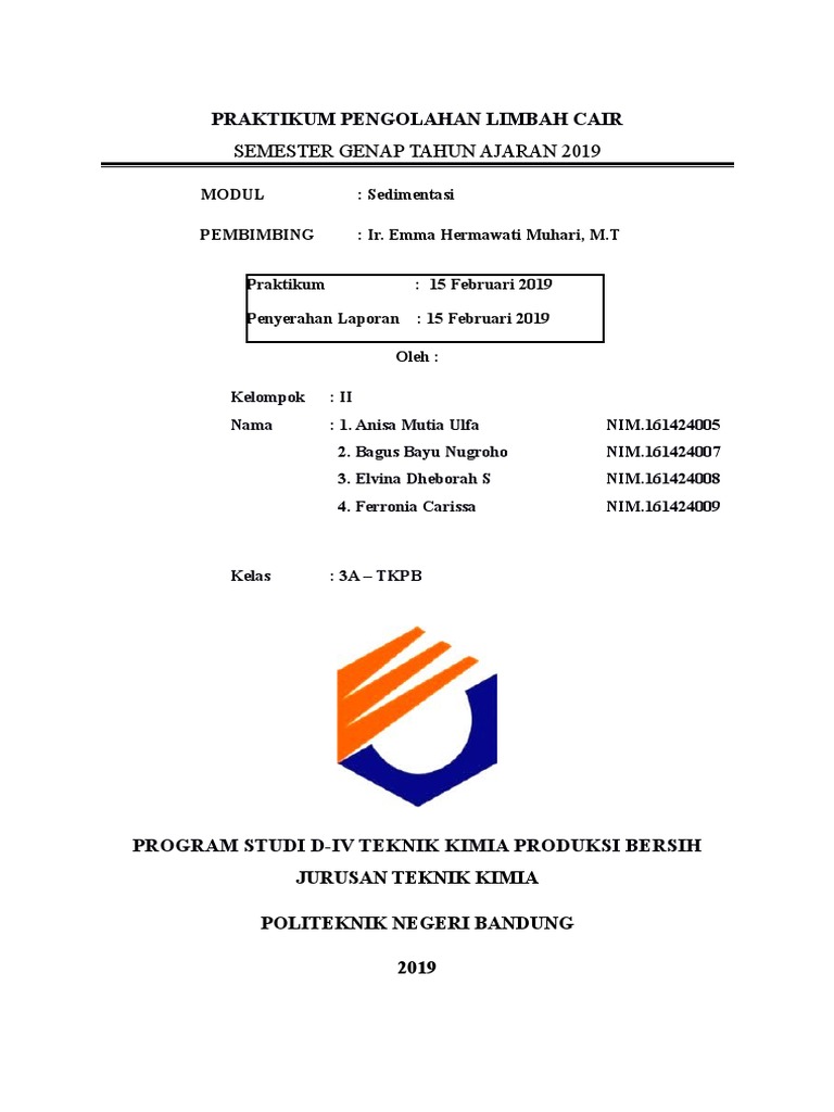 Praktikum Pengolahan Limbah Cair: Semester Genap Tahun Ajaran 2019 | PDF | Griya & Taman | Sains ...
