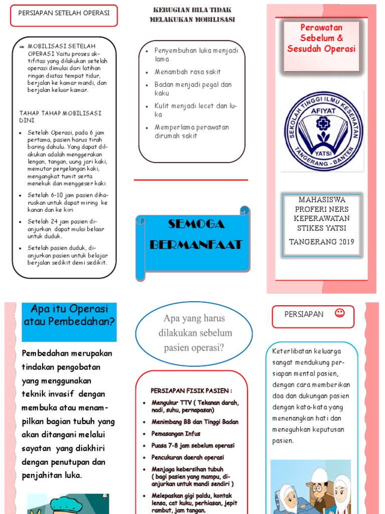Leaflet Pre Post Op | PDF