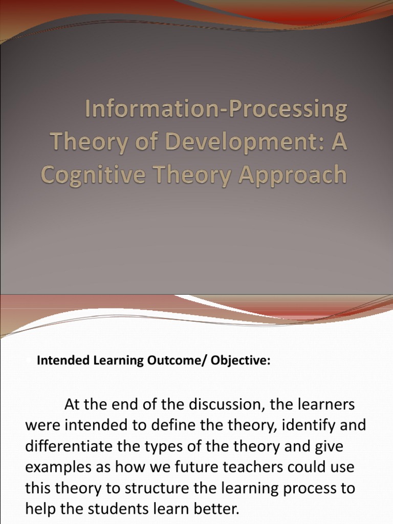 Information Processing Theory | PDF | Memory | Cognitive Neuroscience